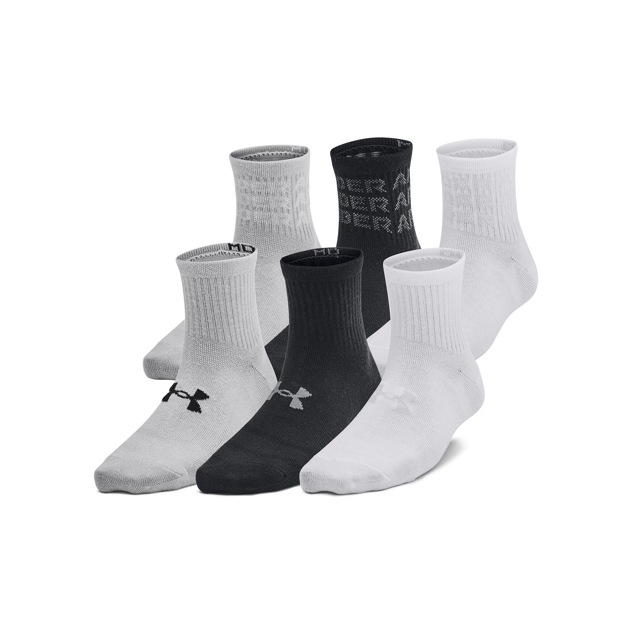 Under Armour UA Essential Quarter Youth Socks - 6 pack | Source for Sports