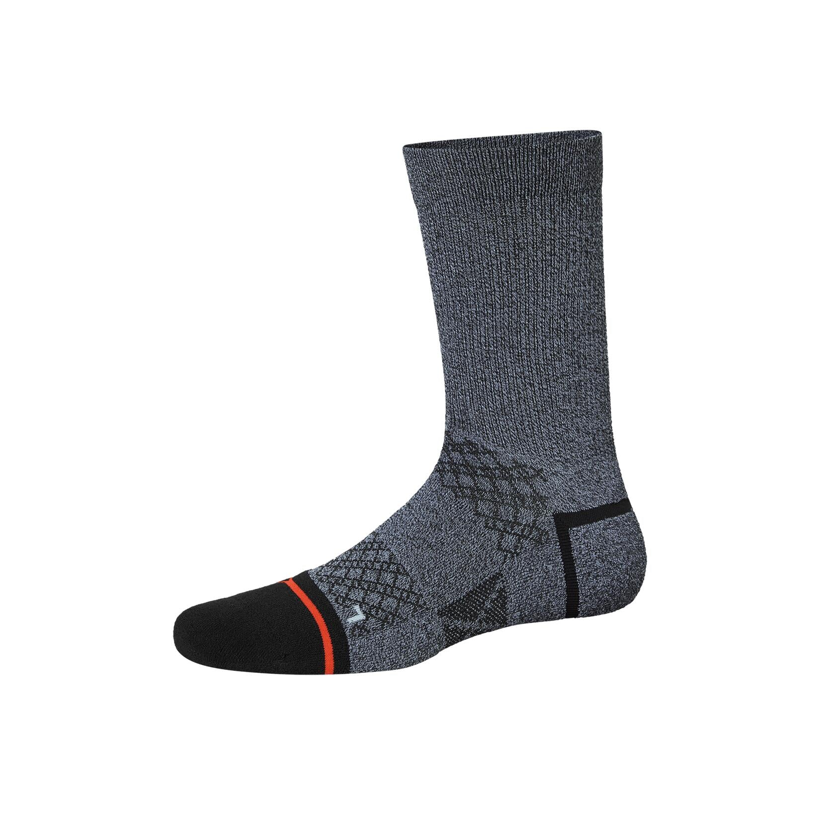 Saxx Foot Hold Mid-Weight Crew Socks - Black/White | Source for Sports