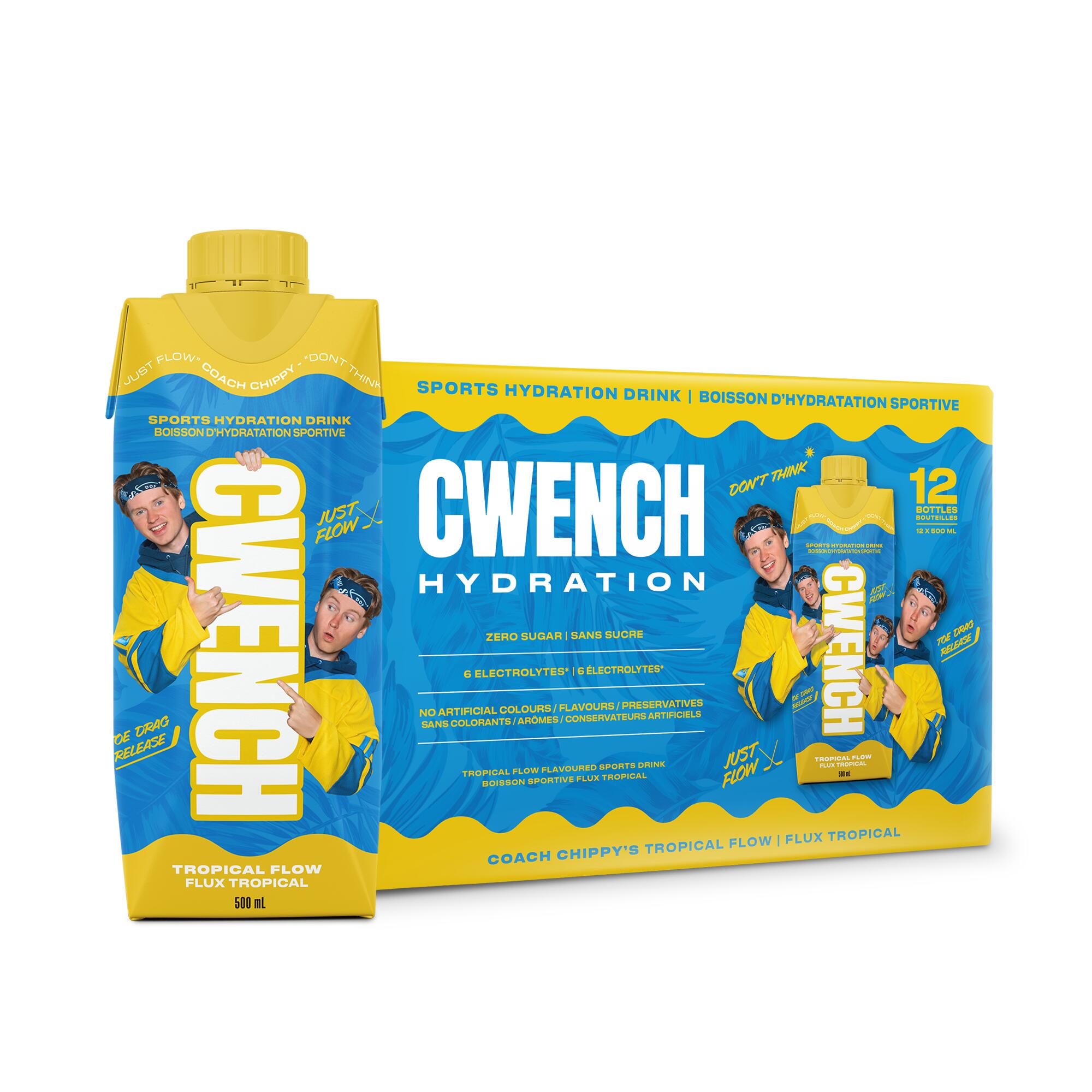 CWENCH Tropical Flow Hydration Drink Box - Case of 12 (500ML) | Source ...