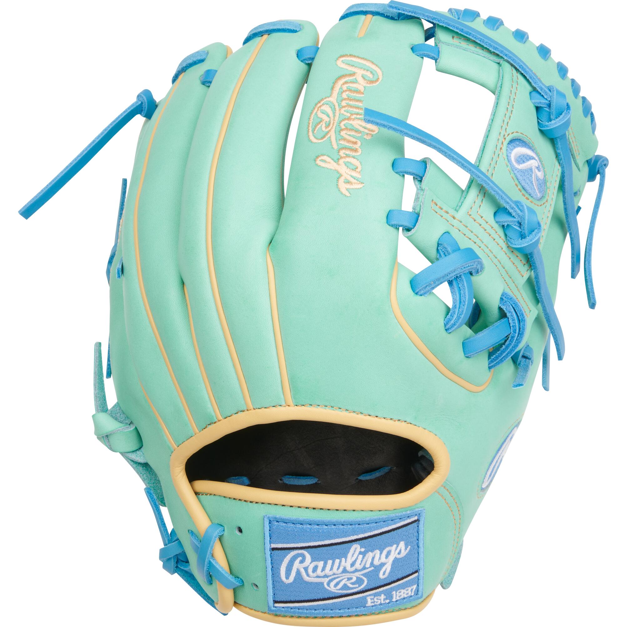 Rawlings Heart of the Hide 11.75" Baseball Glove - Mint/Columbia Blue ...