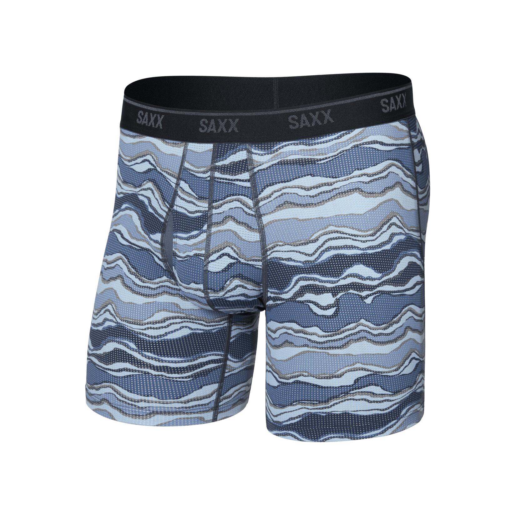 Saxx Quest Quick-Dry Mesh Boxer Brief - Lazy River/Multi | Source for ...