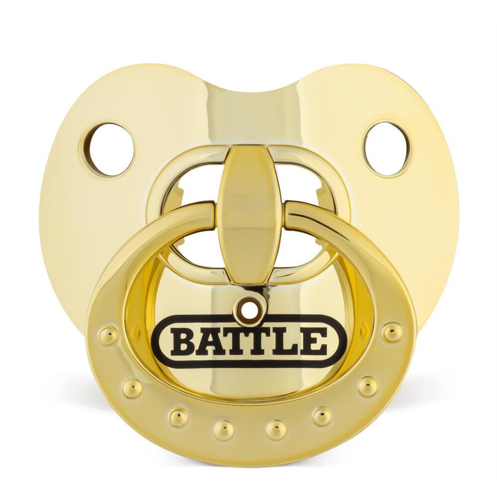 Battle Sports Binky Oxygen Football Mouthguard - Chrome Gold | Source ...