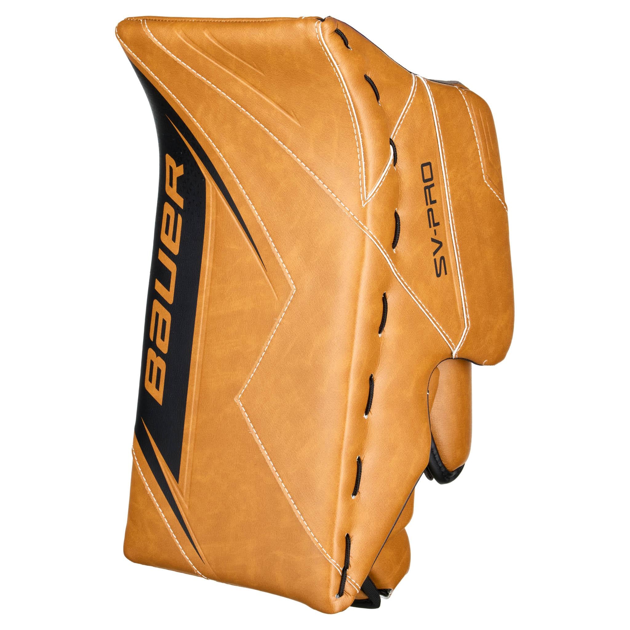Bauer Sv-Pro Intermediate Goalie Blocker (2025) - Tan | Source for Sports