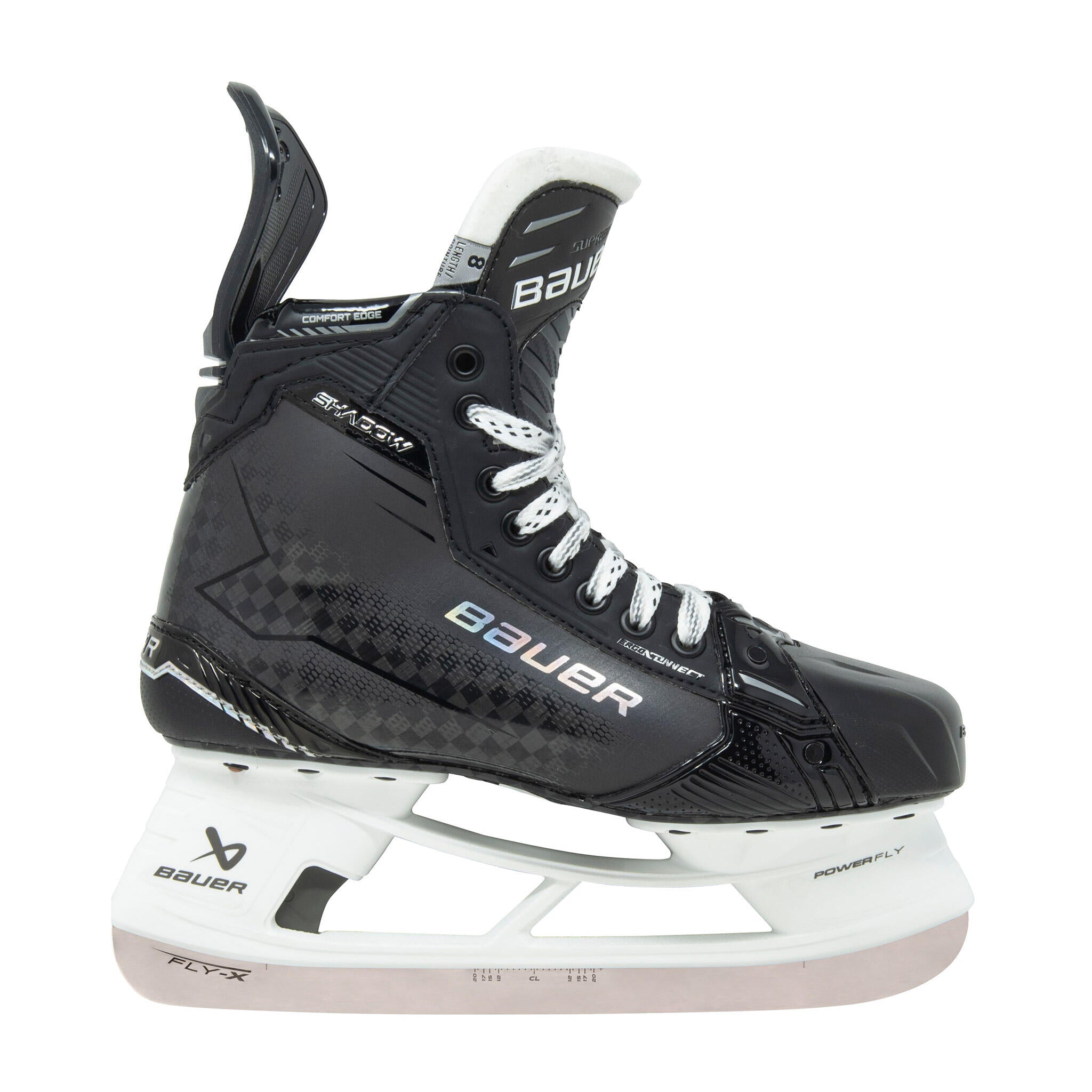 Bauer Supreme Shadow Intermediate Hockey Skates (2024) With Fly-X Steel ...