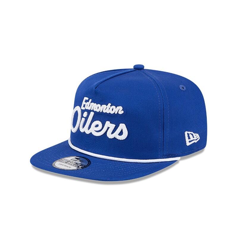 New Era Script Golfer Edmonton Oilers Hat | Source for Sports