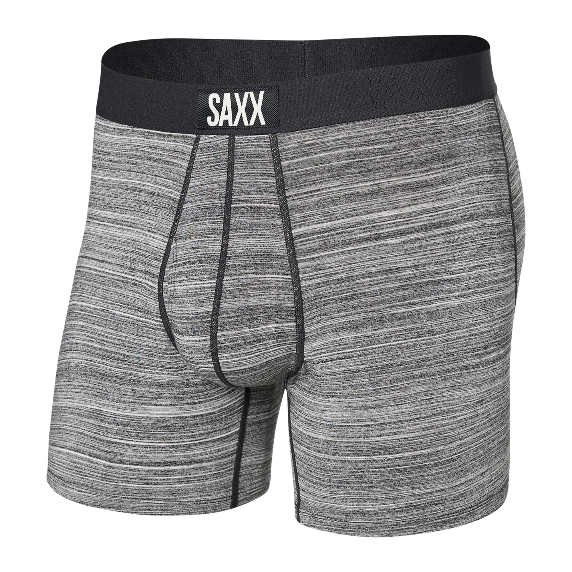 SAXX Ultra Fly Boxers - Spacedye Heather Grey | Source for Sports