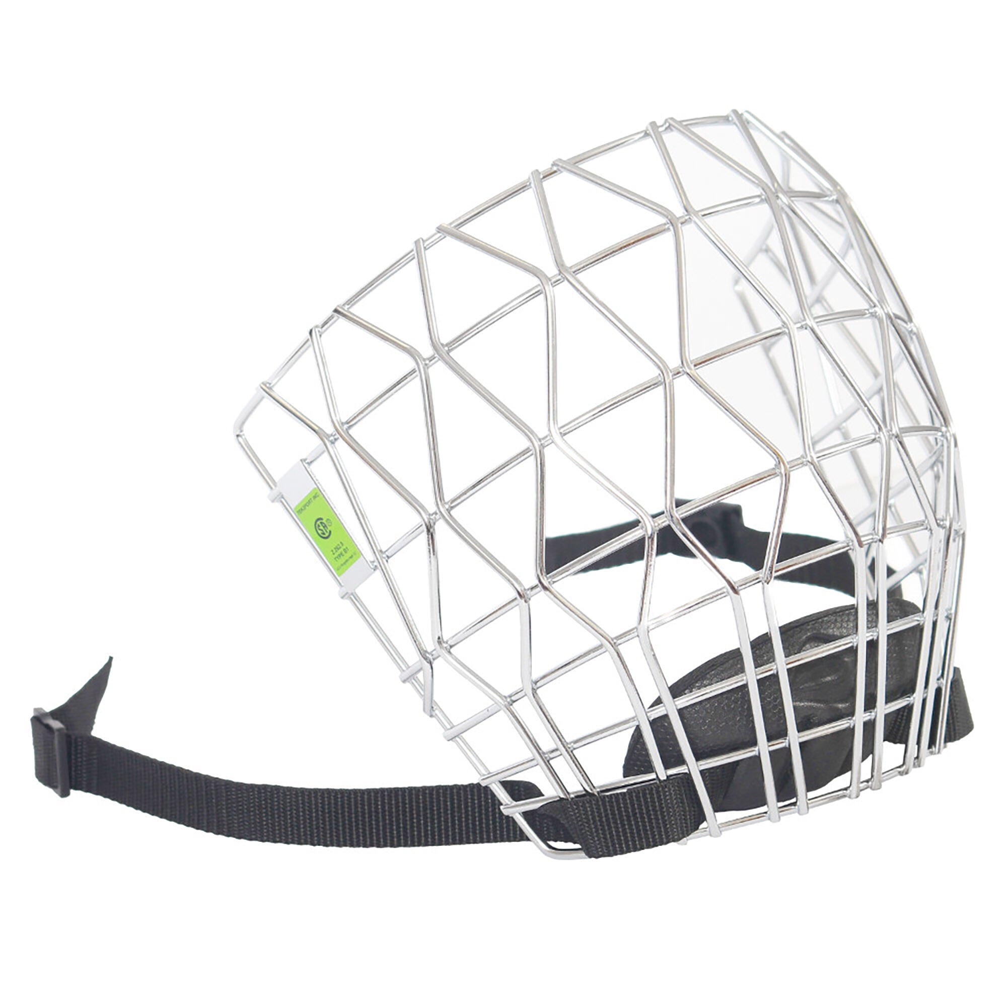 Powertek V3.0 Tek Ringette Helmet Cage - Chrome | Source for Sports