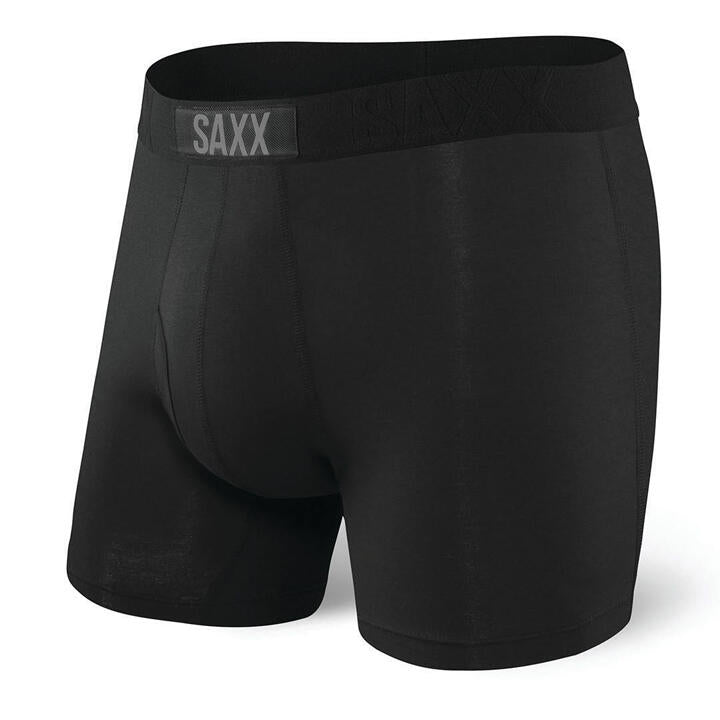 SAXX Ultra Fly Boxers - Black/Black | Source for Sports