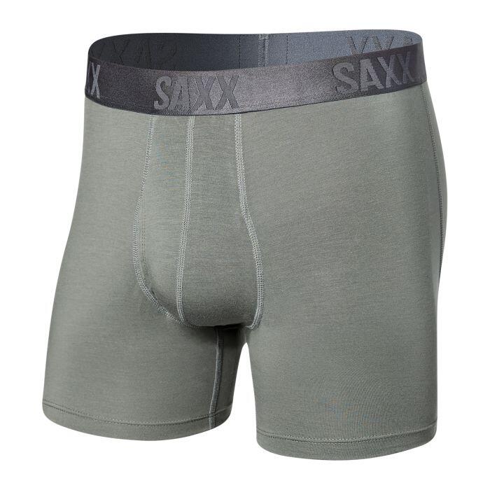 SAXX 22ND Century Silk Boxer Brief Fly - Cargo Grey | Source for Sports